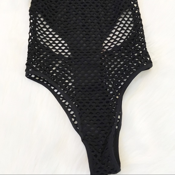 Victoria's Secret | Swim | New Vs Sexy Fishnet One Piece Cheeky Swim ...